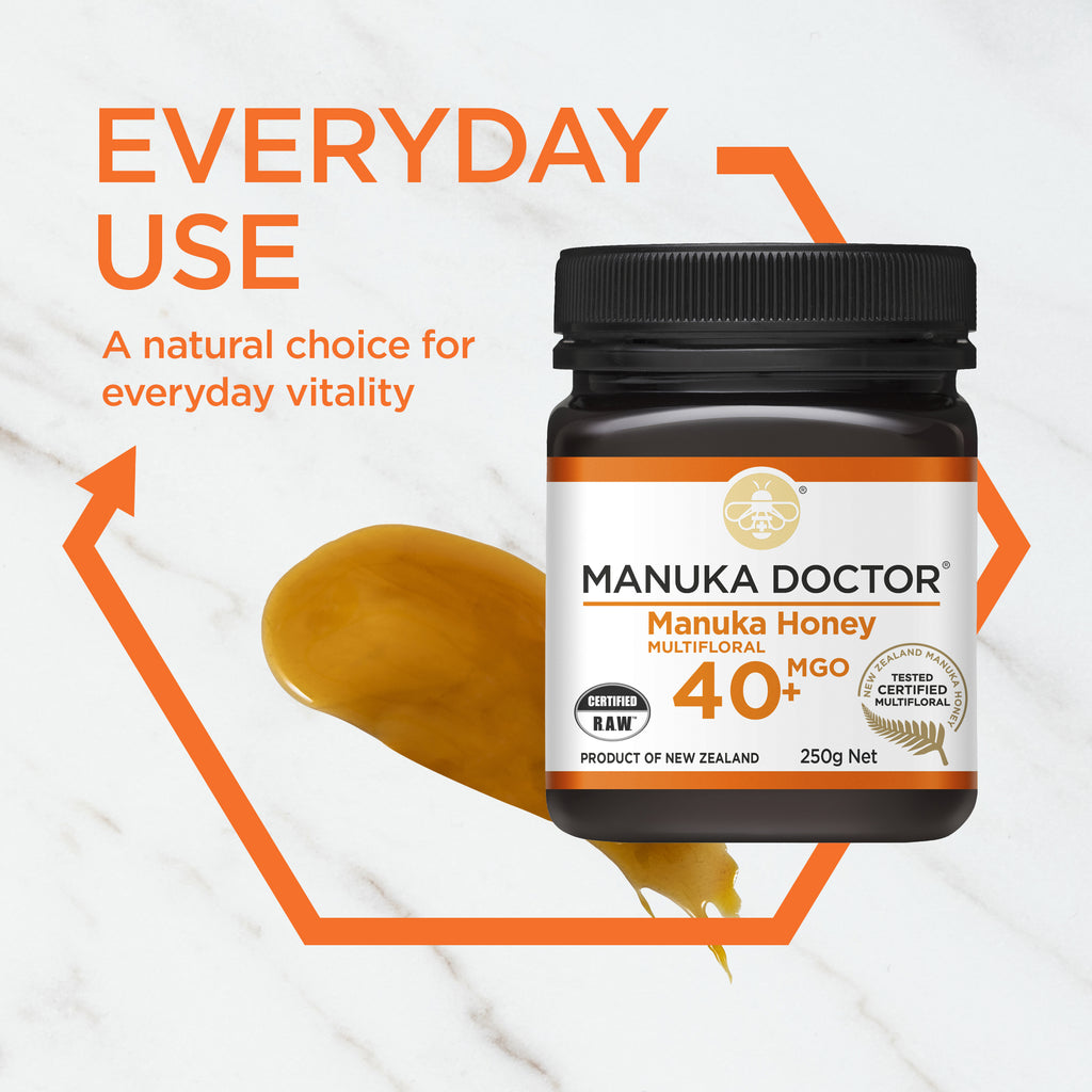 MGO 40+ Multifloral Manuka Honey 250g - Manuka Doctor NZ