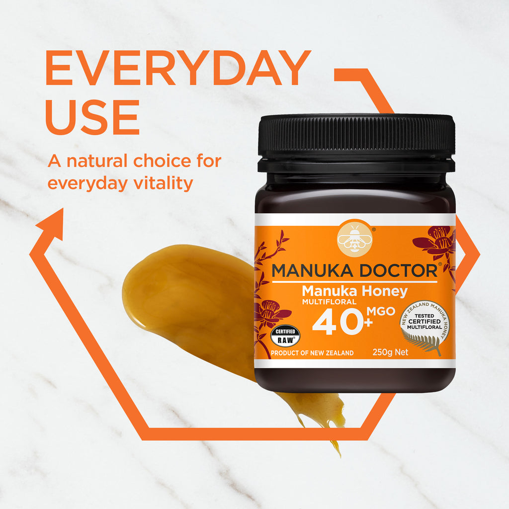 MGO 40+ Multifloral Manuka Honey 250g - Manuka Doctor NZ
